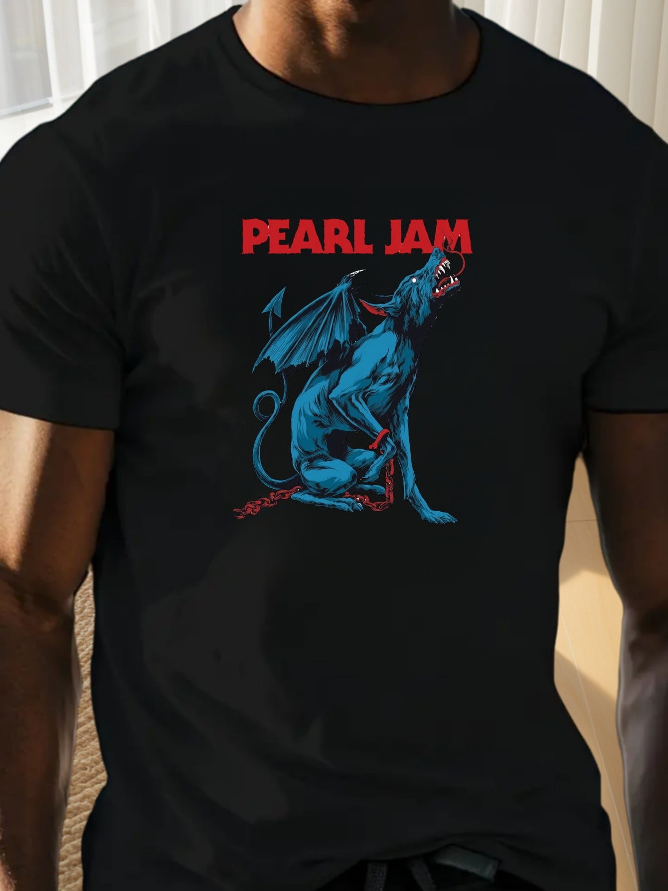 Big & Tall Men's Dragon Graphic Tee - Vintage Punk Rock Style, Short ...