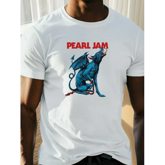 Big & Tall Men's Dragon Graphic Tee - Vintage Punk Rock Style, Short ...