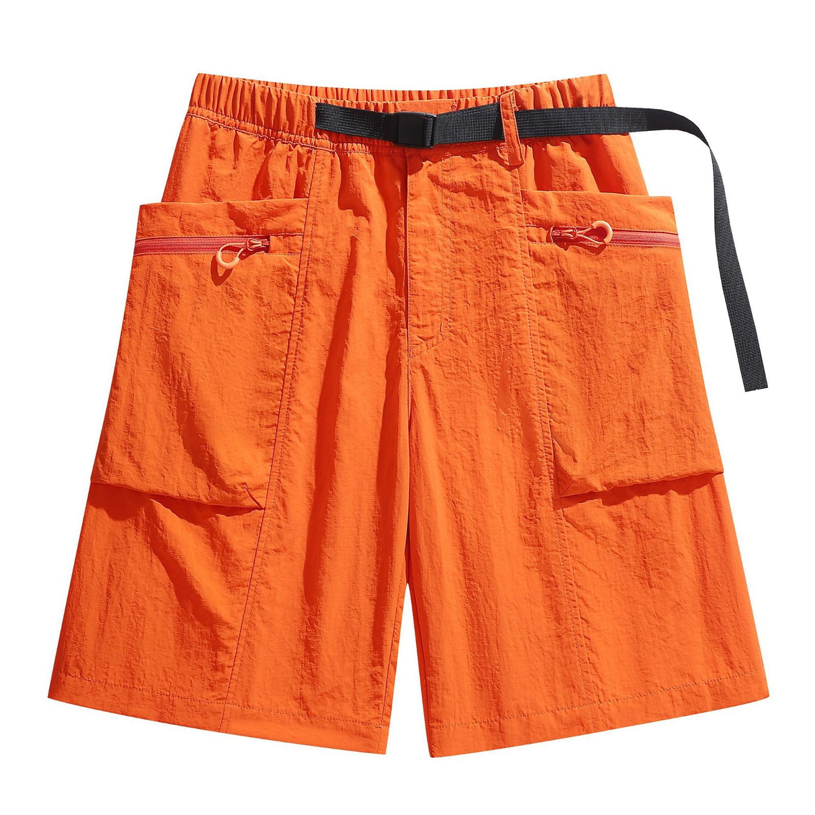 Big & Tall Men's Hiking Cargo Shorts Built-in Belt Zipper Pockets 10 ...