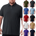 Big & Tall Men's Polo Shirts Quick Dry Performance Short Sleeve ...