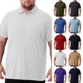 Big & Tall Men's Polo Shirts Quick Dry Performance Short Sleeve ...