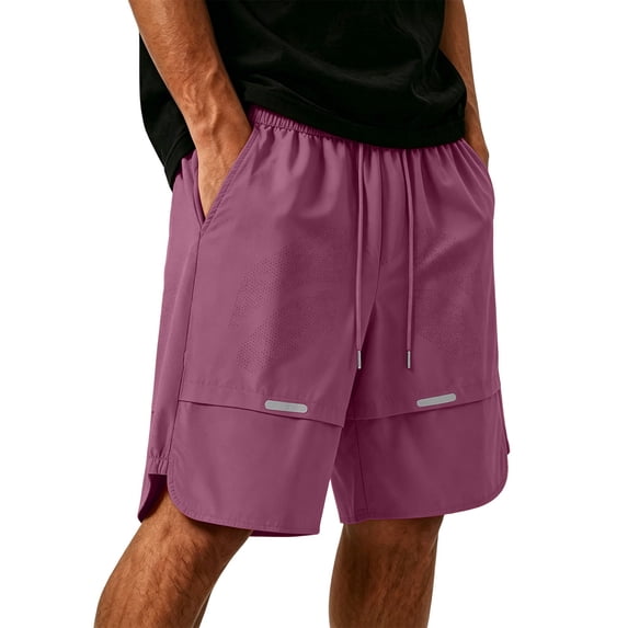 Big & Tall Men's Running Shorts 8" Inseam Quick Dry Lightweight Active ...