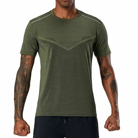 Big & Tall Men's Short Sleeve Athletic T-Shirts Quick Dry Mesh Training ...