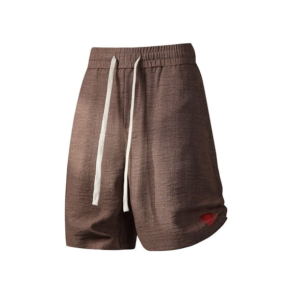 Big & Tall Men's Textured Beach Shorts Wide Leg 10" Inseam Quick Dry ...