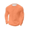 Big & Tall Men's Waffle Knit Long Sleeve Crewneck T-Shirt Thermal Base ...