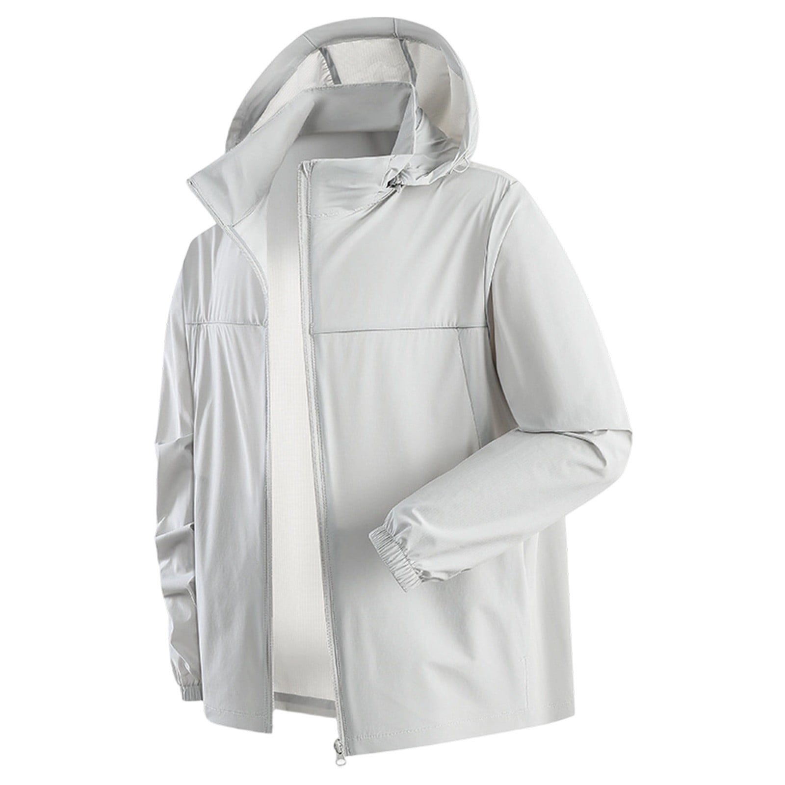 Big & Tall Men's Windbreaker Jacket Hooded Windproof Lightweight Shell ...