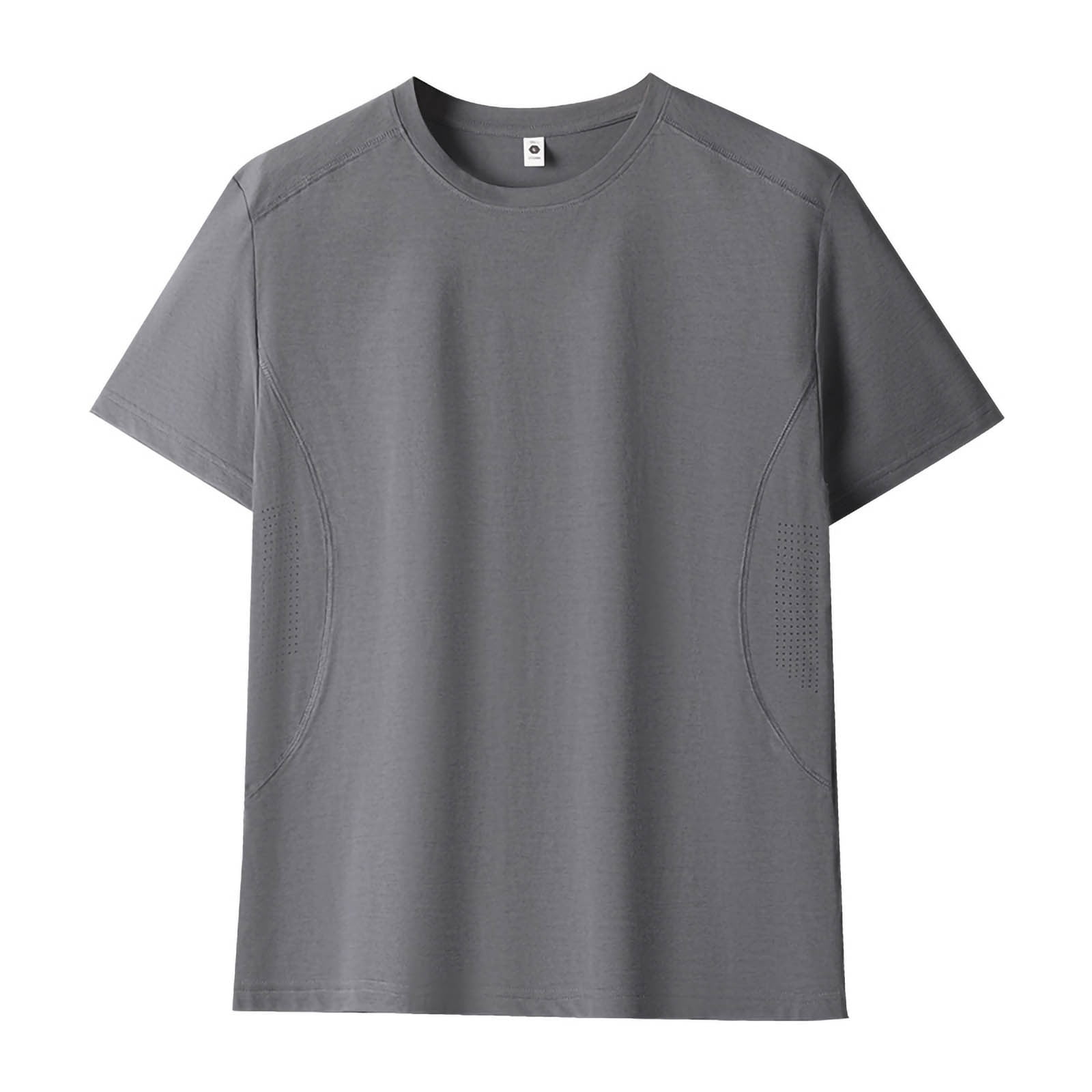 Big & Tall Mens Athletic Sport T-Shirt Crew Neck Short Sleeve Quick Dry ...