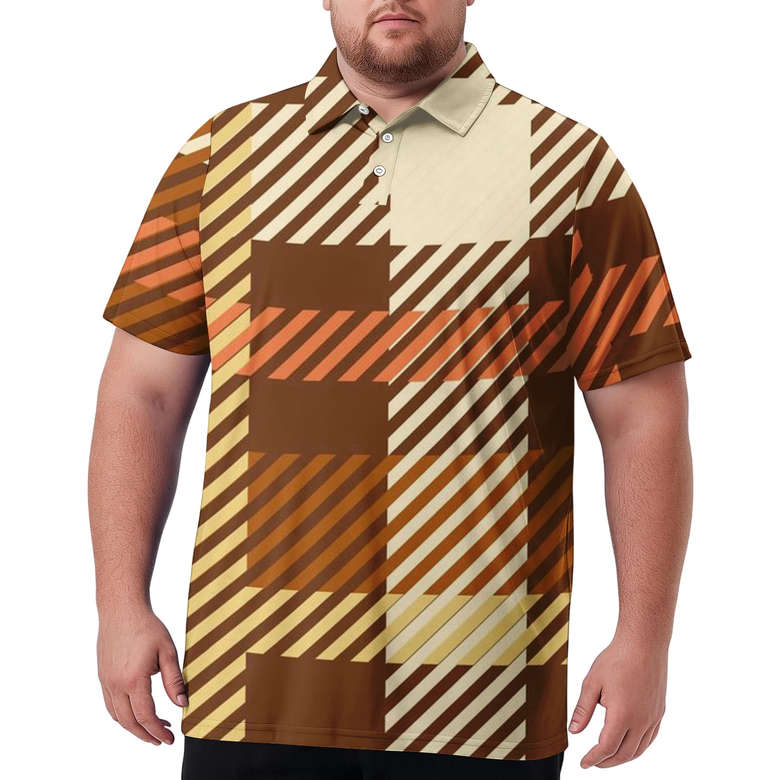 Big and Tall Mens polo shirts Moisture Wicking Men Polo Shirts Business ...