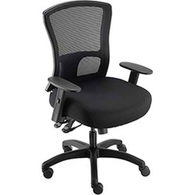 Big & Tall Mesh Back Chair with Asynchronous Tilt - Fabric, Black ...