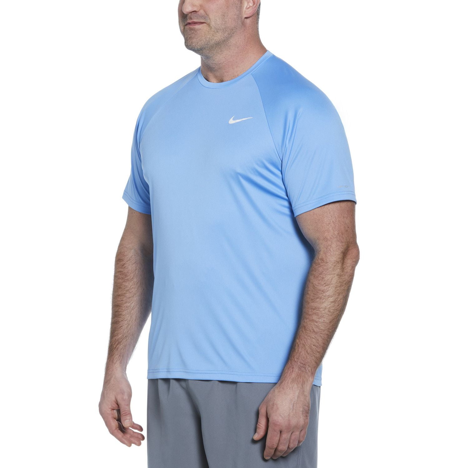 Big & Tall Nike Dri-FIT UPF 40+ Hydroguard Swim Tee Color: University ...