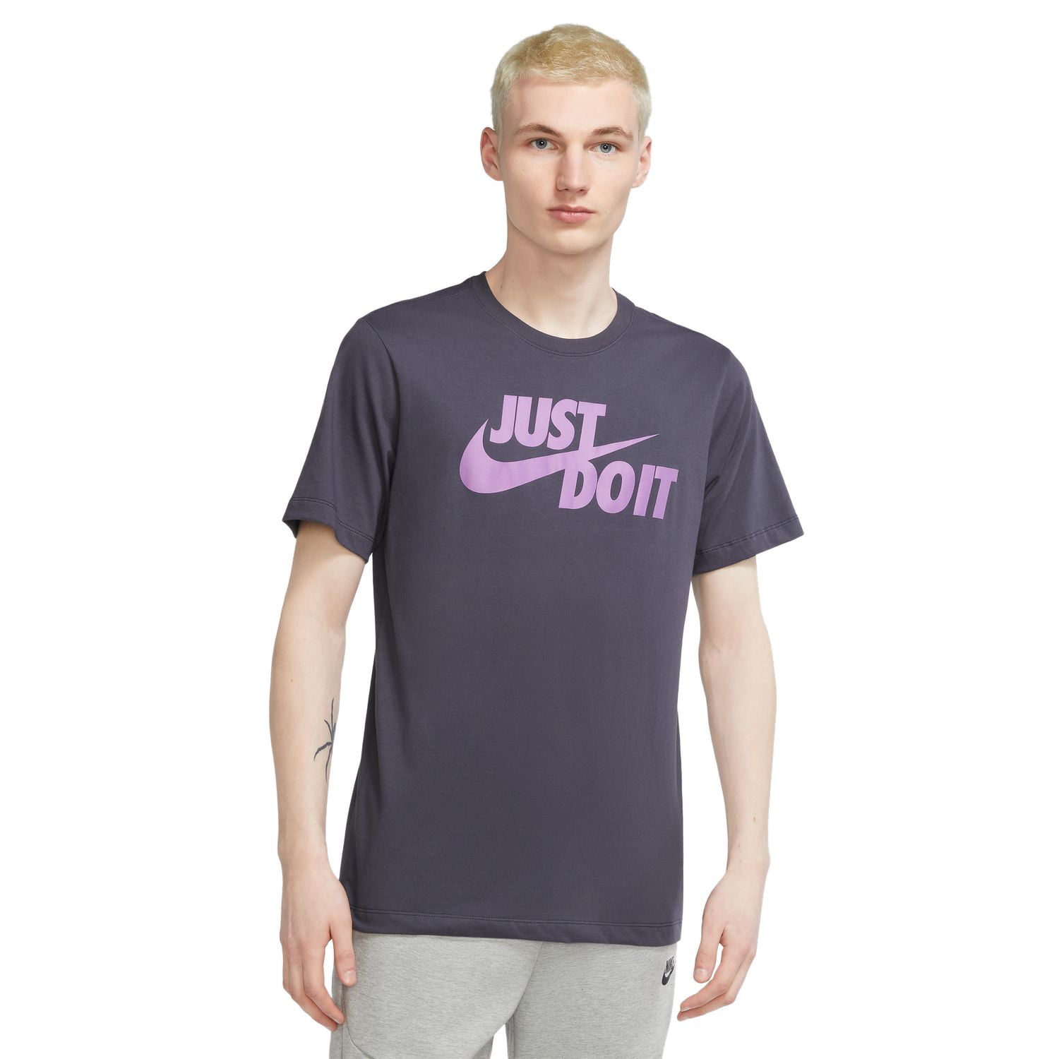 Big & Tall Nike "Just Do It" Logo Tee Color: Gridiron Size: 3XL TALL ...