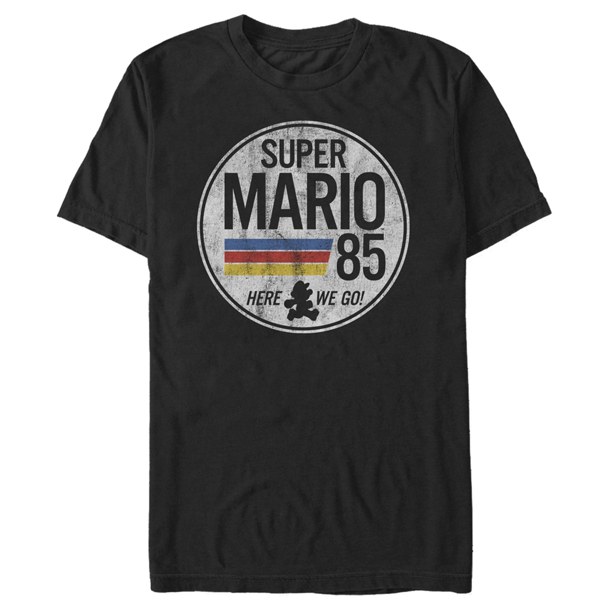 Men's Nintendo Super Mario Retro Rainbow Ring Graphic Tee Black 4X ...