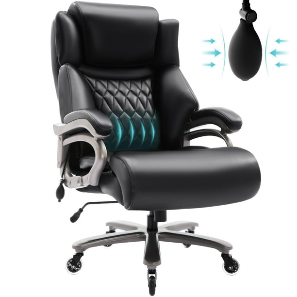 Big and Tall Office Chair 400 LBS- High Back Ergonomic Desk Chair ...