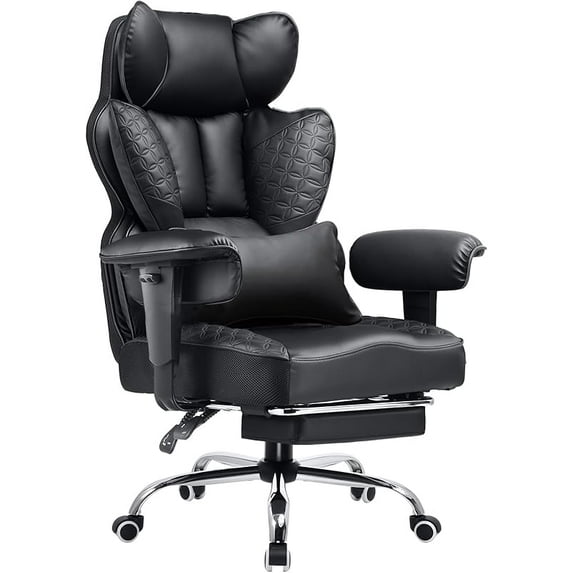 Big and Tall Office Chair 400LBS Wide Ergonomic Gaming Chair with ...