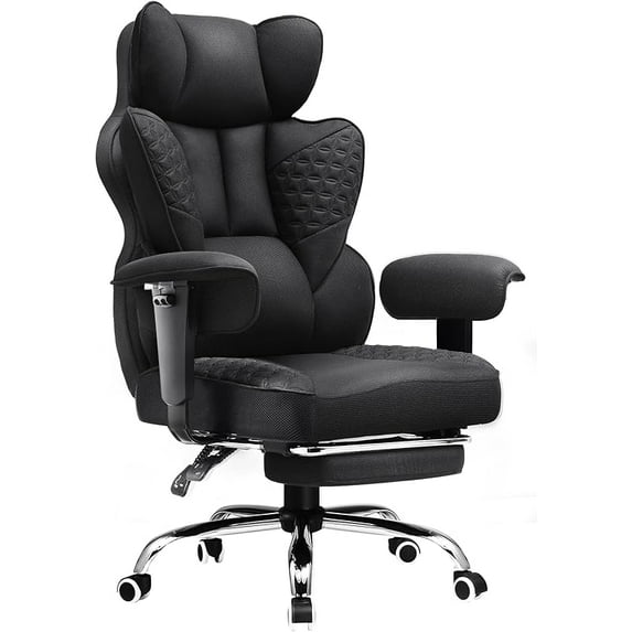 Big and Tall Office Chair 400LBS Wide Ergonomic Gaming Chair with ...
