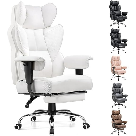 Big and Tall Office Chair 400LBS Wide Ergonomic Gaming Chair with ...