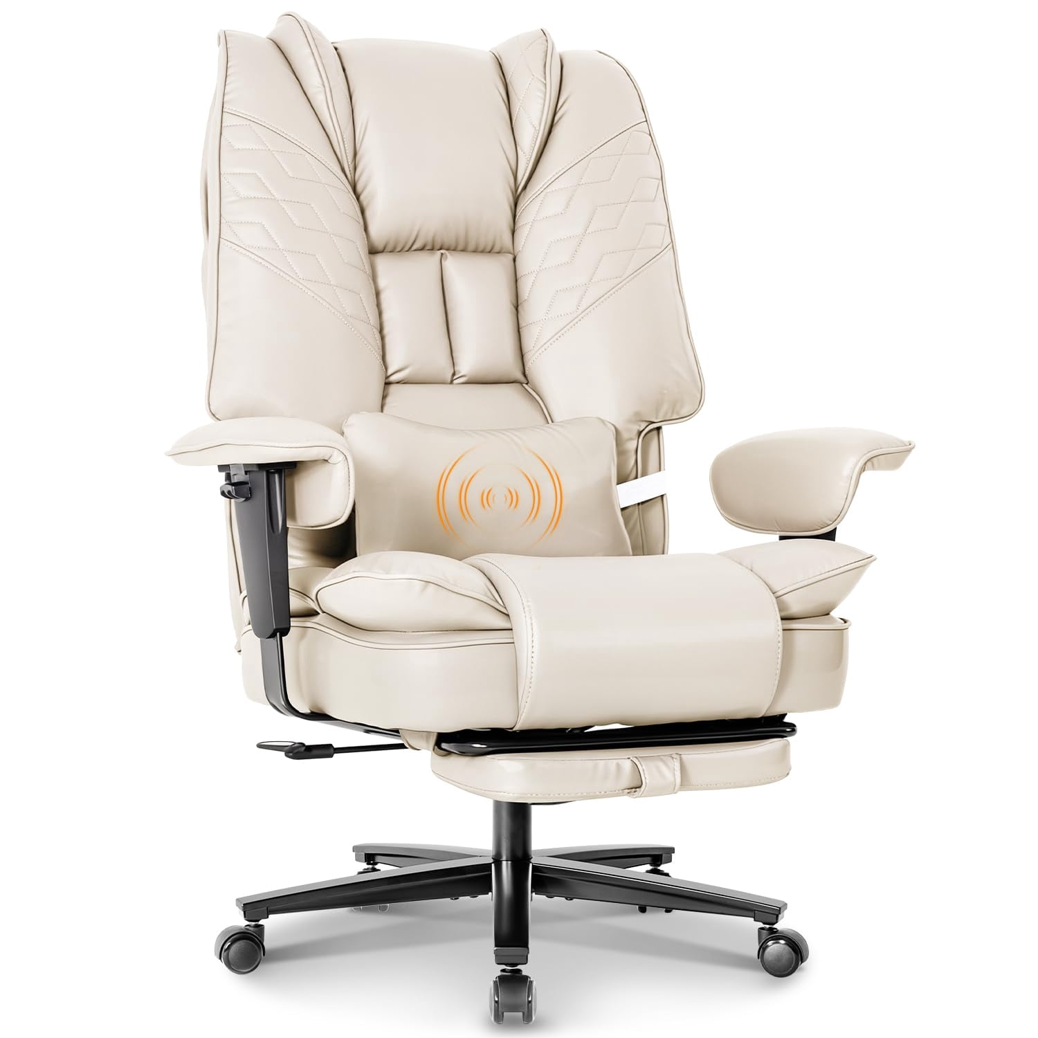 Big and Tall Office Chair 650lbs, High Back Executive Office Chair with ...
