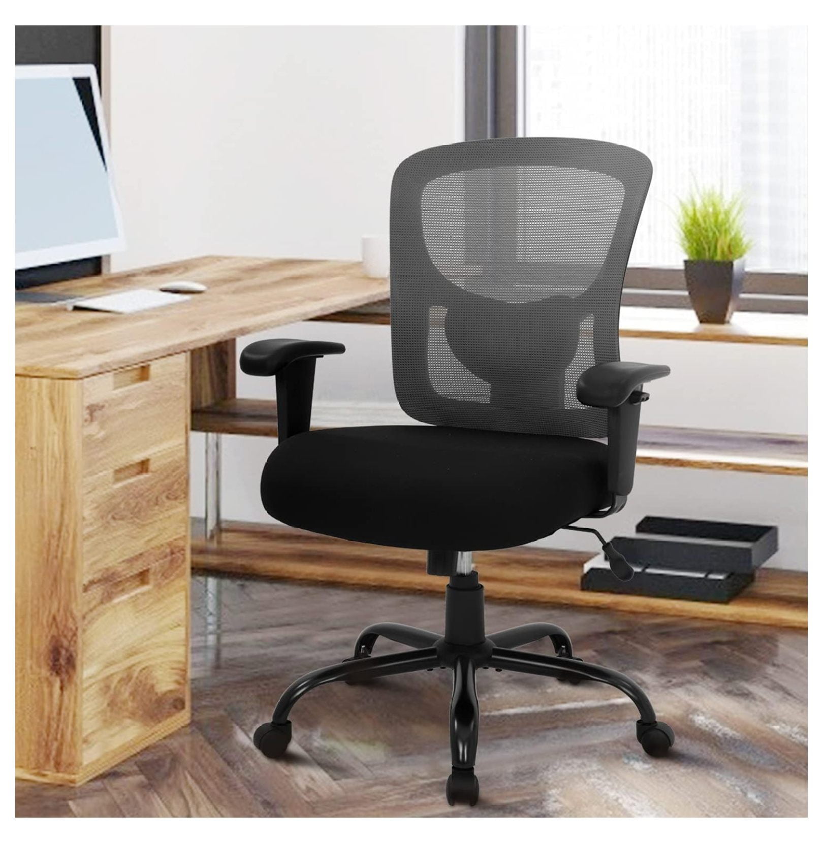 Big and Tall Office Chair Heavy Duty Computer Chair 400LBS Desk Chair ...