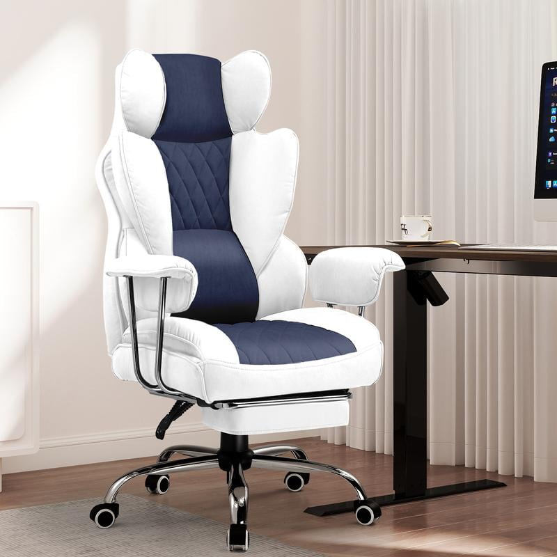 Big and Tall Office Chair with Pocket Spring Lumbar Support, Ergonomic ...