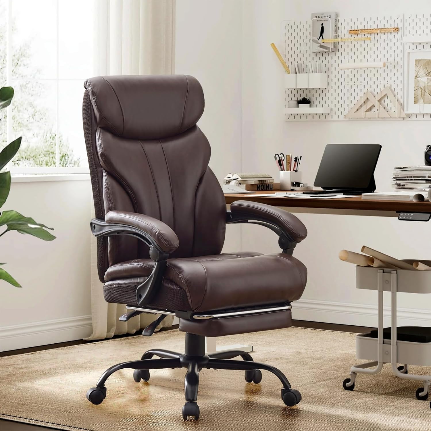 Big and Tall Office Chairs with Foot Rest,500LBS Wide Ergonomic Gaming ...
