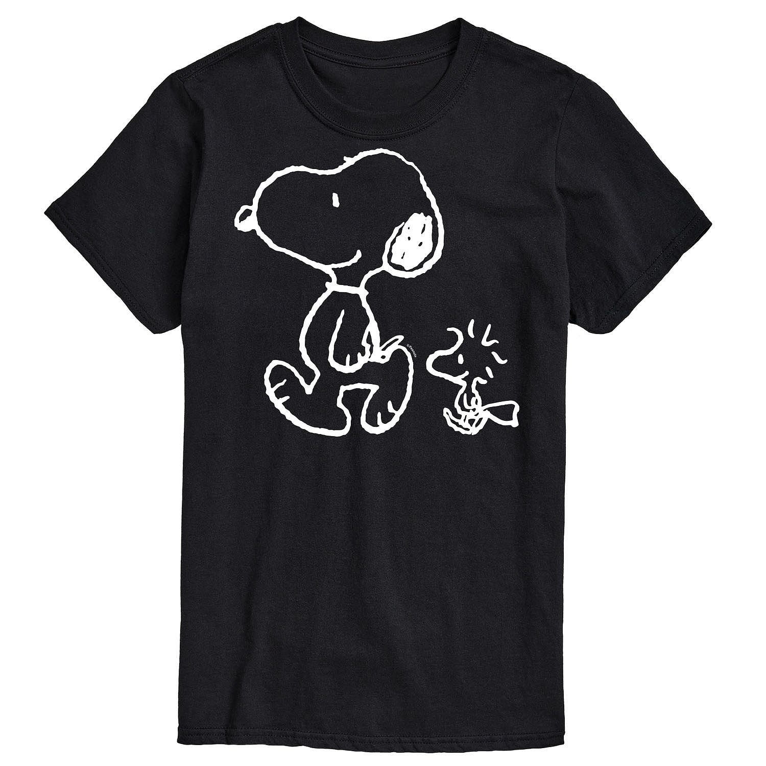 Big & Tall Peanuts Snoopy Woodstock Walk Graphic Tee - Walmart.com