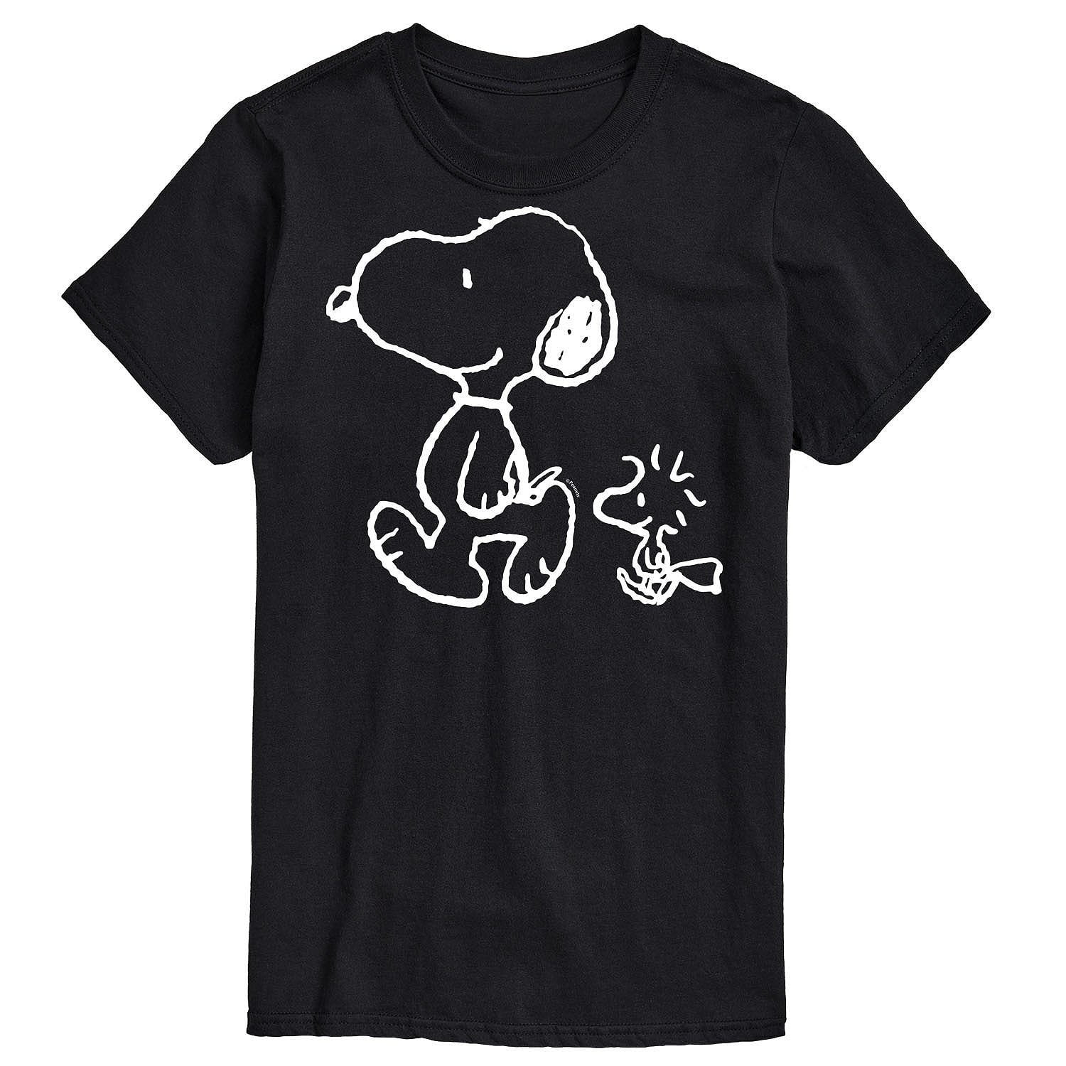 Big & Tall Peanuts Snoopy Woodstock Walk Graphic Tee - Walmart.com