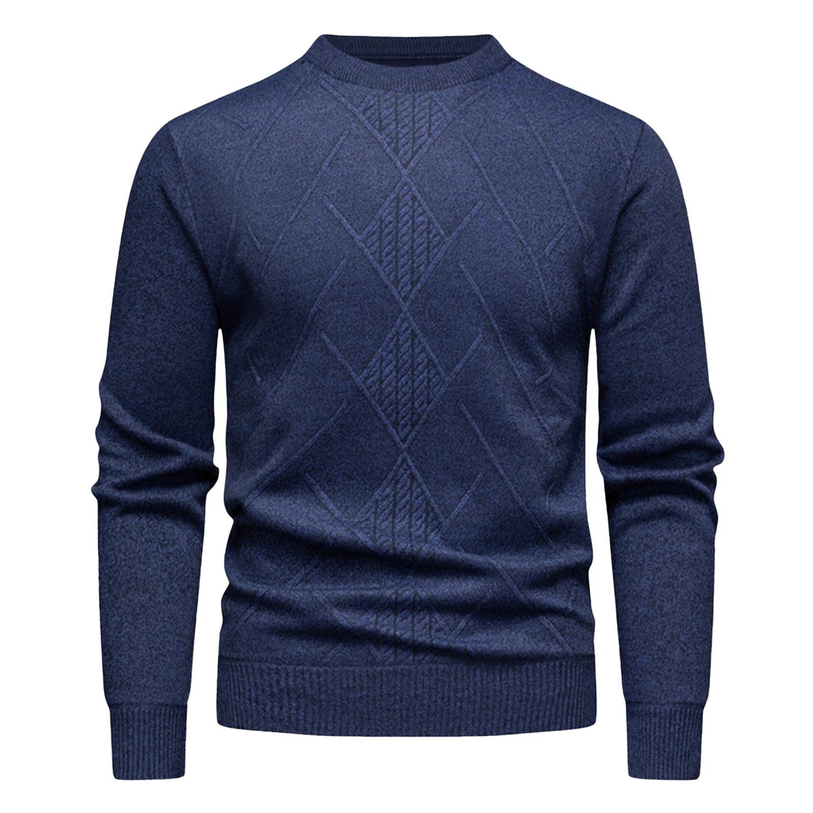 Big and Tall Shirts for Men Autumn And Winter Lozenge Long Sleeved ...