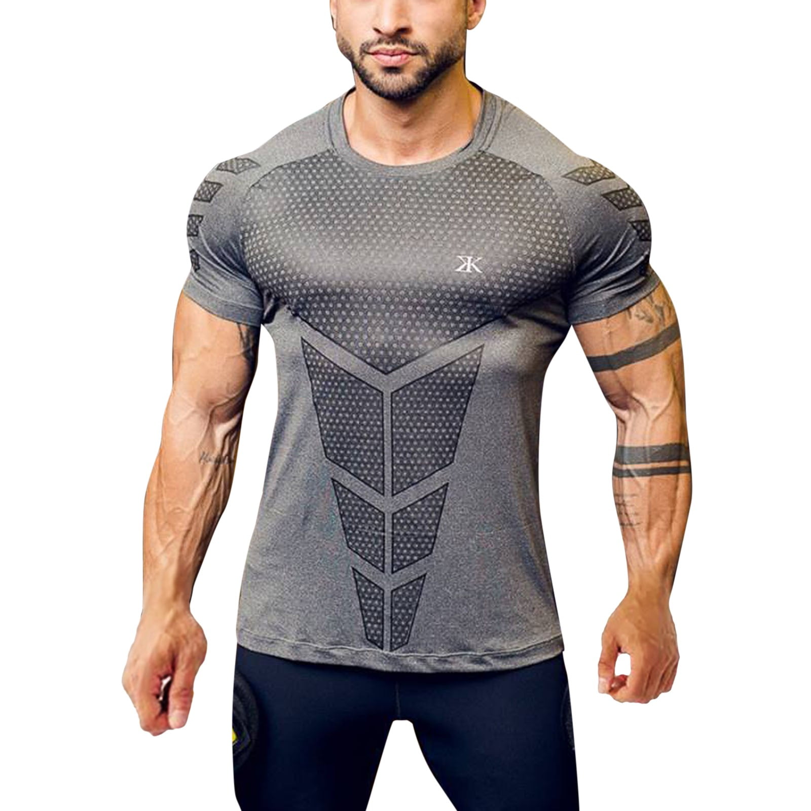 Big and Tall Shirts for Men Casual Muscle Round Neck Tank Top Body ...