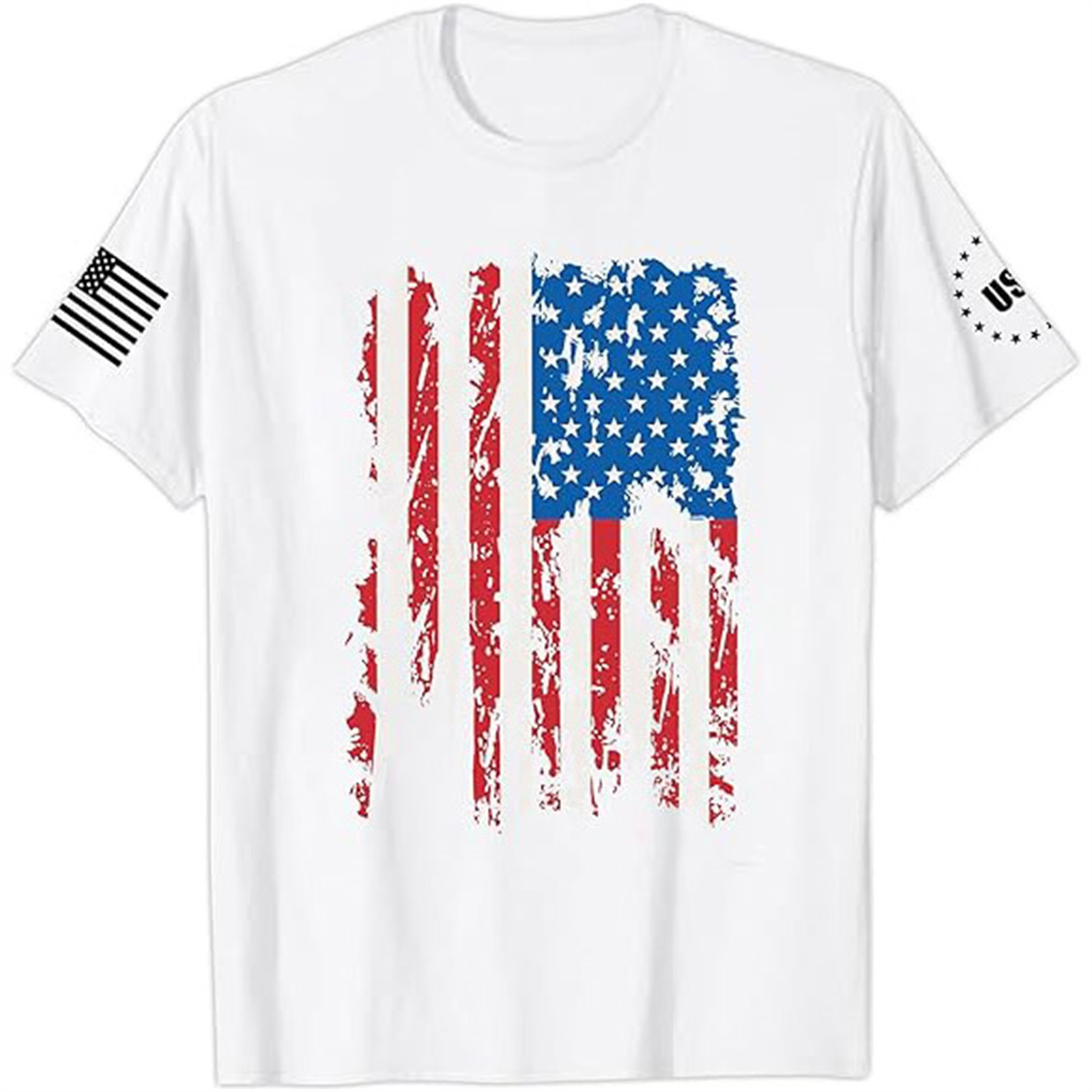 Big and Tall Shirts for Men Independence Day Sleeve Performance ...
