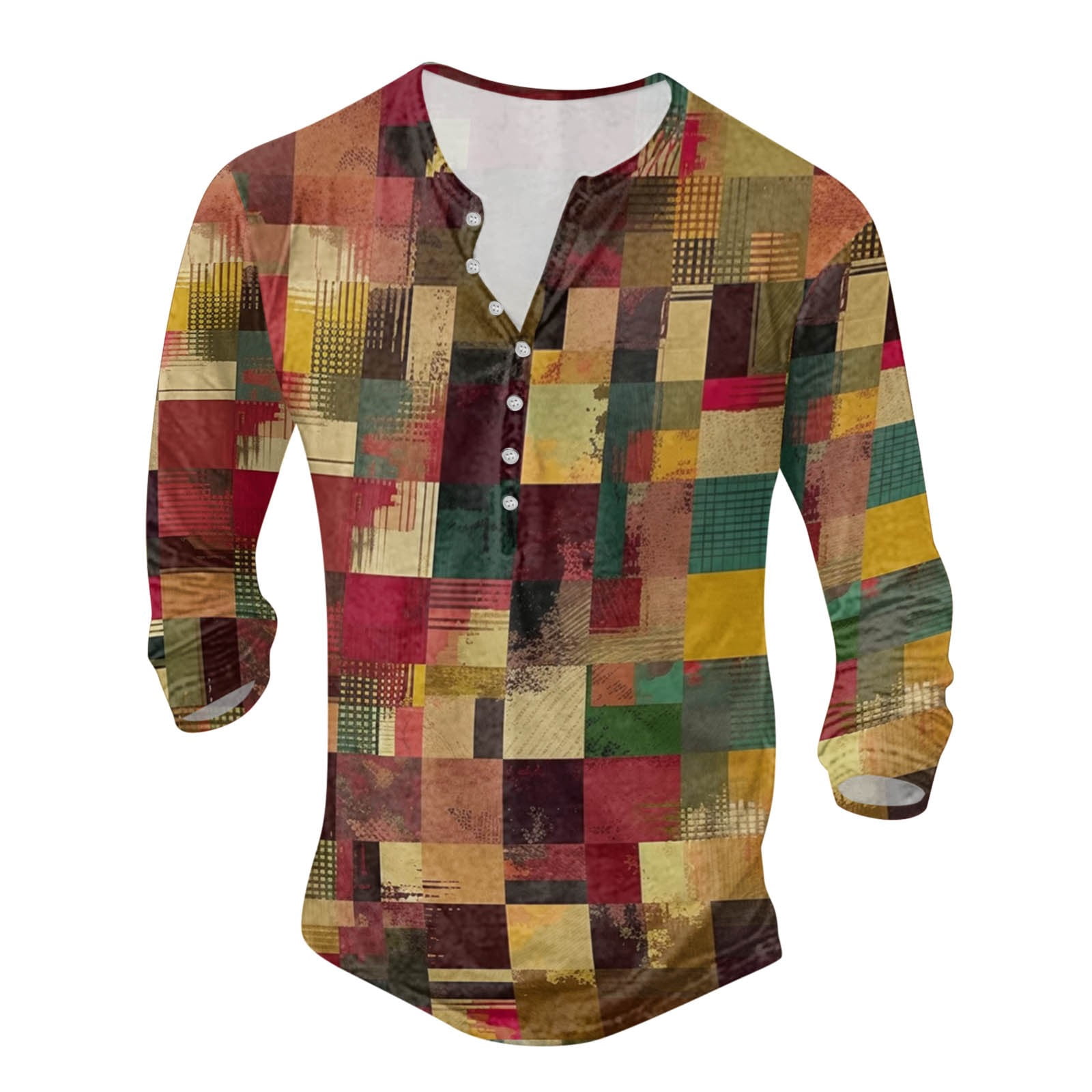 Big and Tall Shirts for Men Male Spring And Fall Fashion Casual Fasten ...