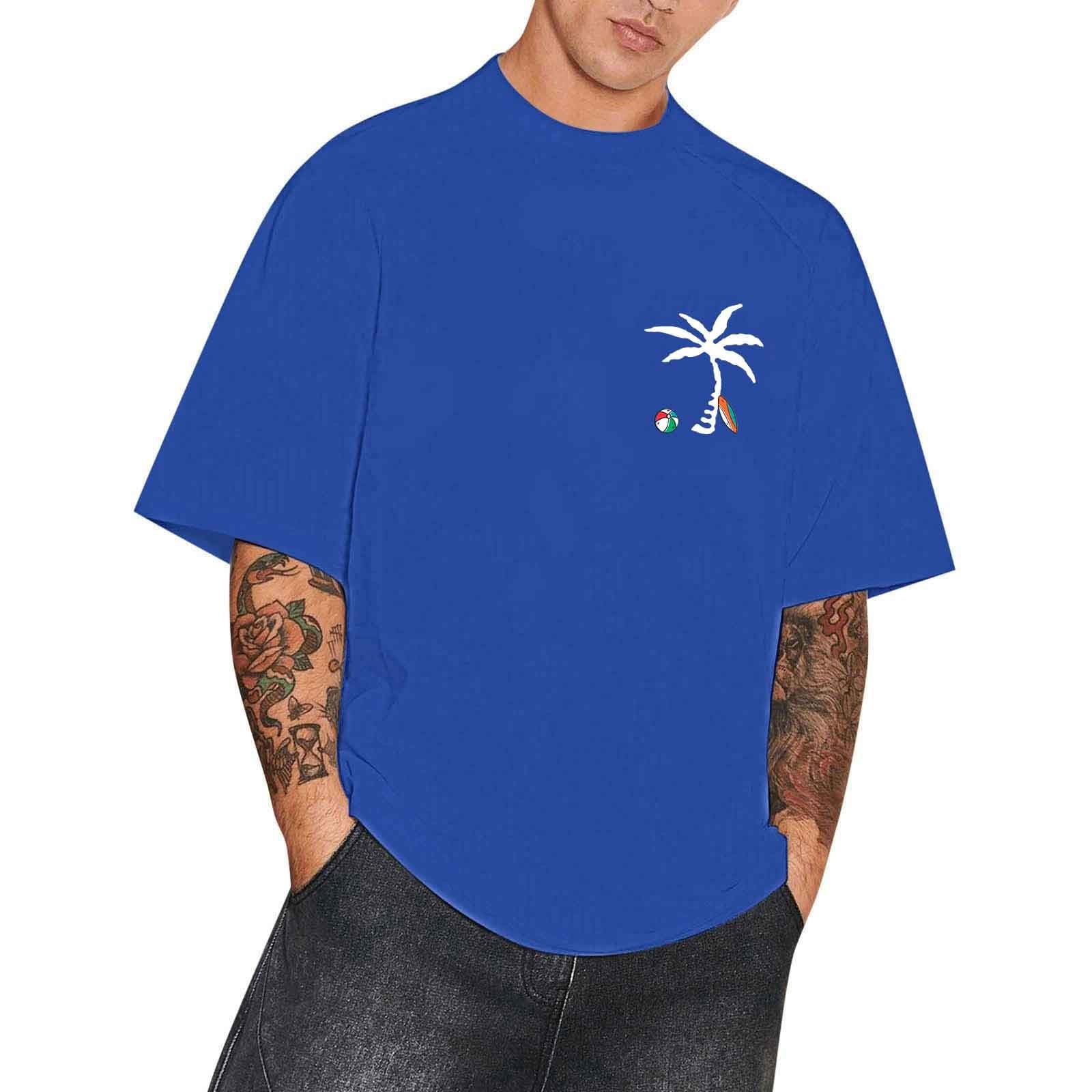 Big and Tall Shirts for Men Oversized Summer T Shirt With Sailor Collar ...