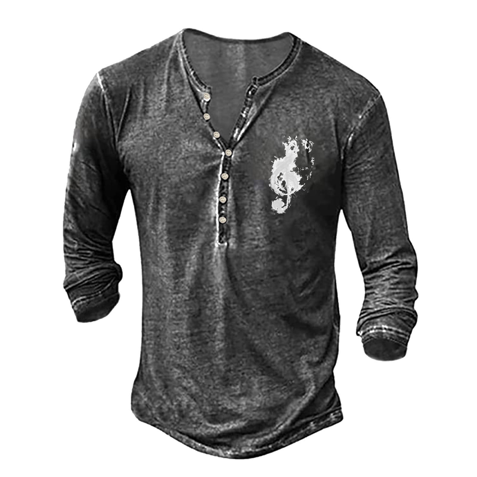 Big and Tall Shirts for Men Summer Fashion Retro Old Basic Button ...