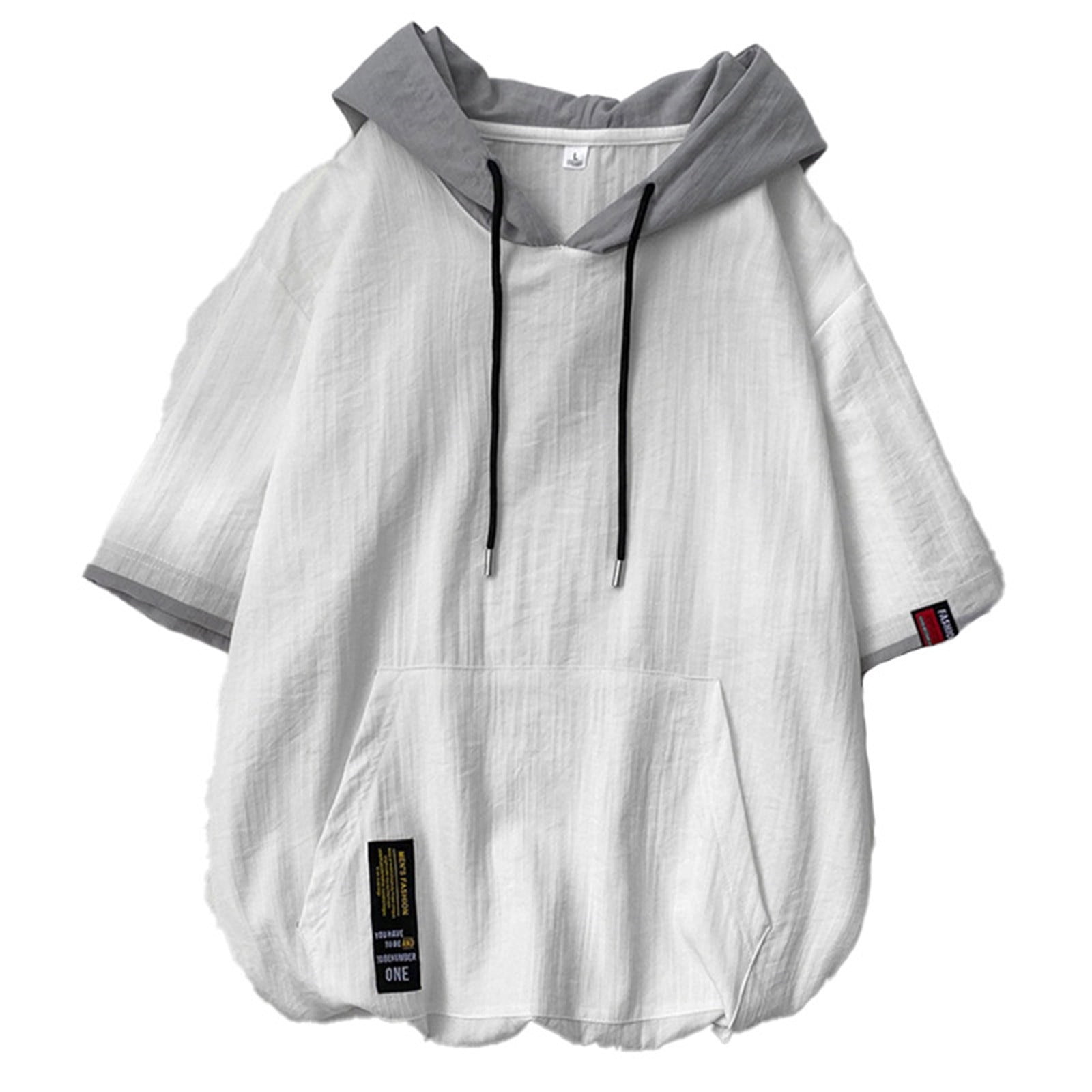 Big and Tall Shirts for Men Summer Trendy Loose Japanese Half Sleeved ...