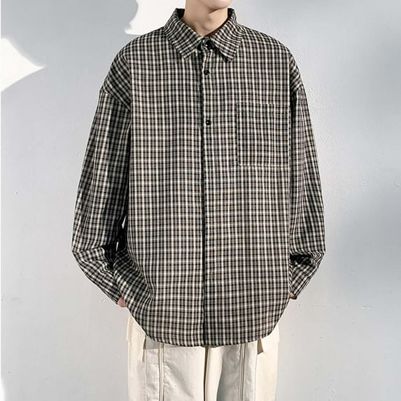 Big & Tall Shirts for Men Plus Size M-5X Long Sleeve Button-Down ...