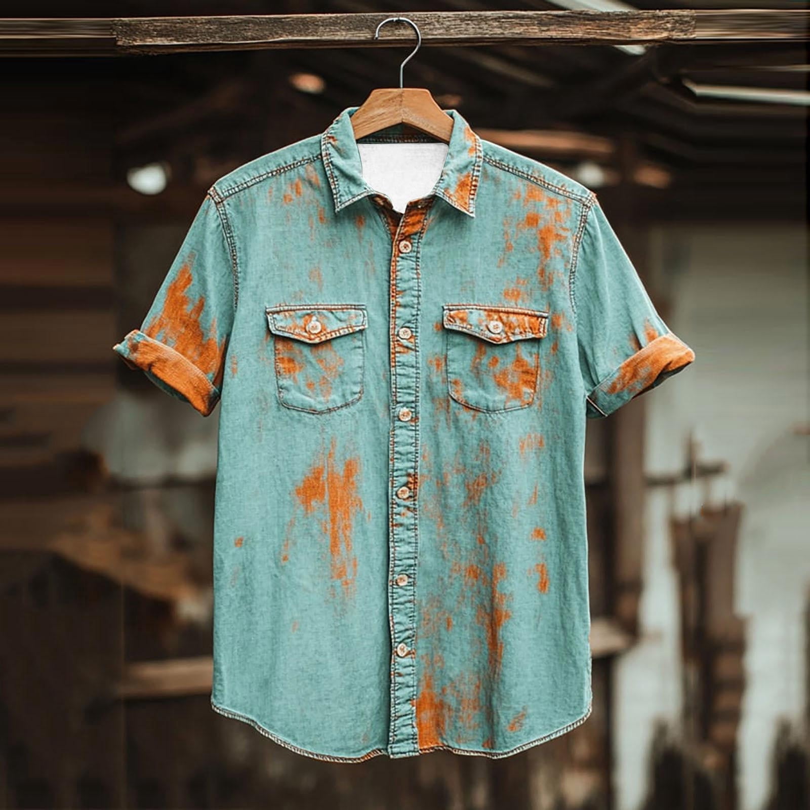 Big & Tall Shirts for Men with Pockets Short Sleeve Plus Size S-5X ...