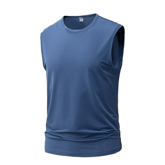 Big & Tall Sleeveless Men Tank Tops Quick Dry Moisture-Wicking Crew ...