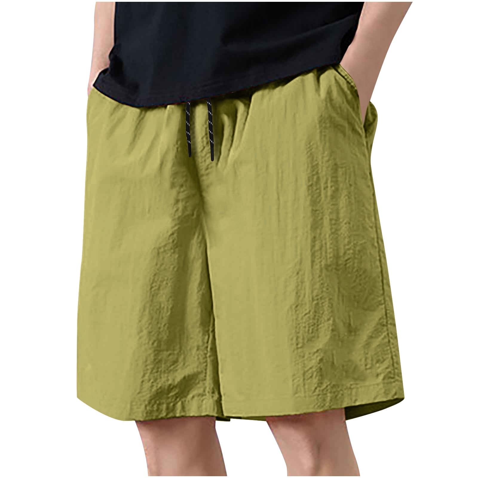Big & Tall Summer Lightweight Shorts Athletic Wide Leg Mens Bermuda ...