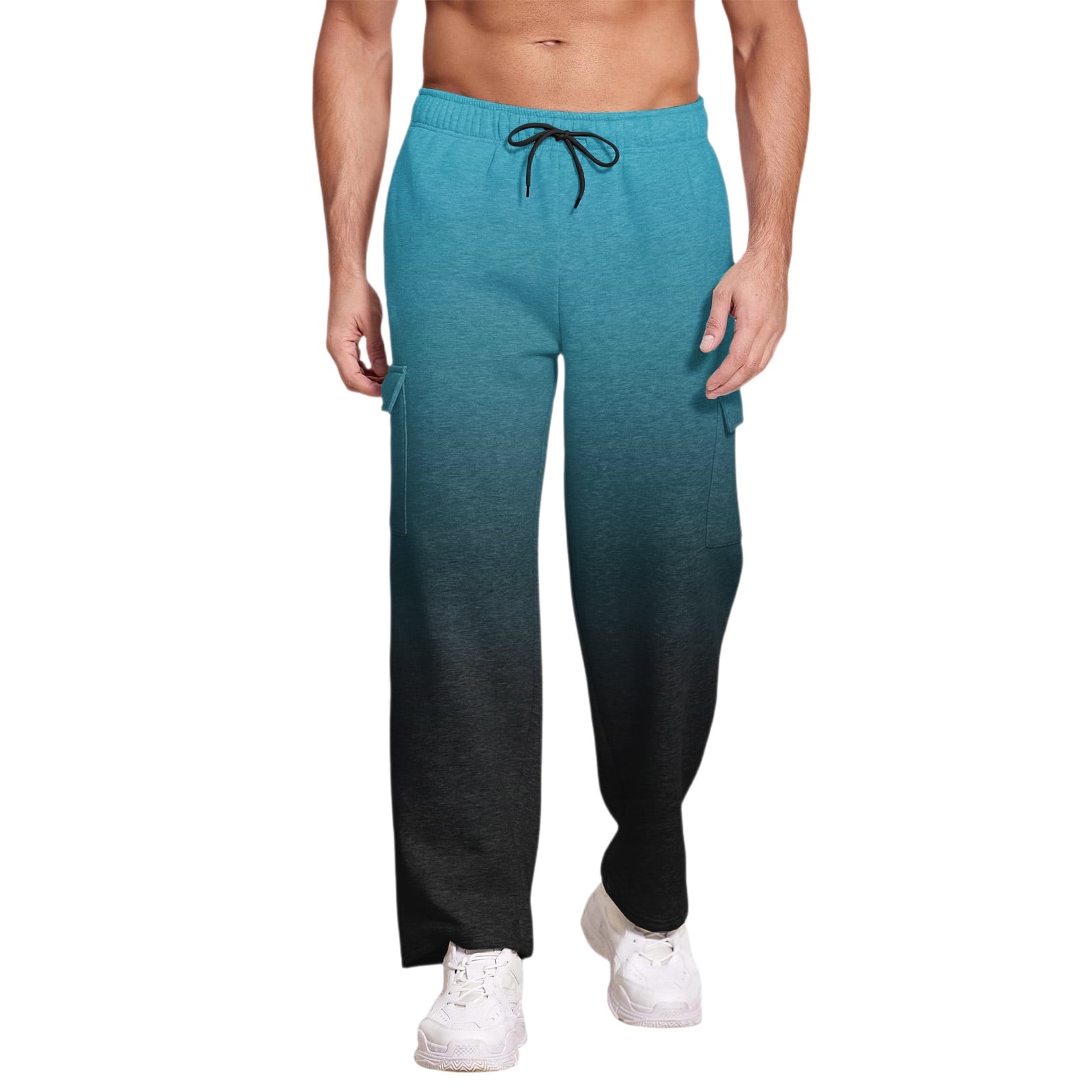 Big and Tall Sweatpants for Men - Men's Heavyweight Fleece Cargo ...