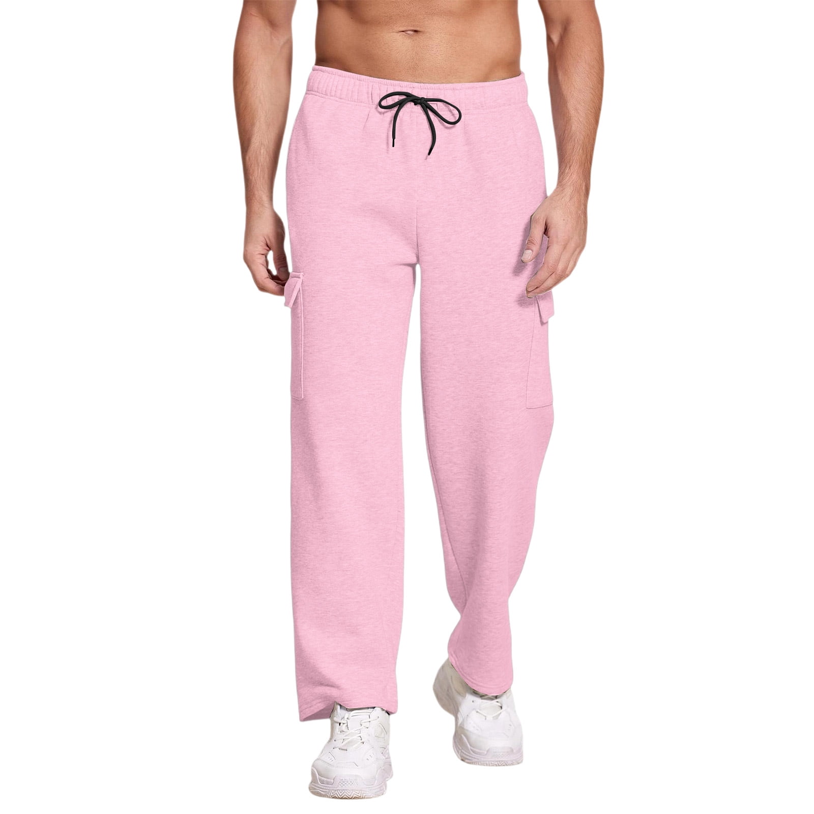 Big and Tall Sweatpants for Men - Men's Heavyweight Fleece Cargo ...