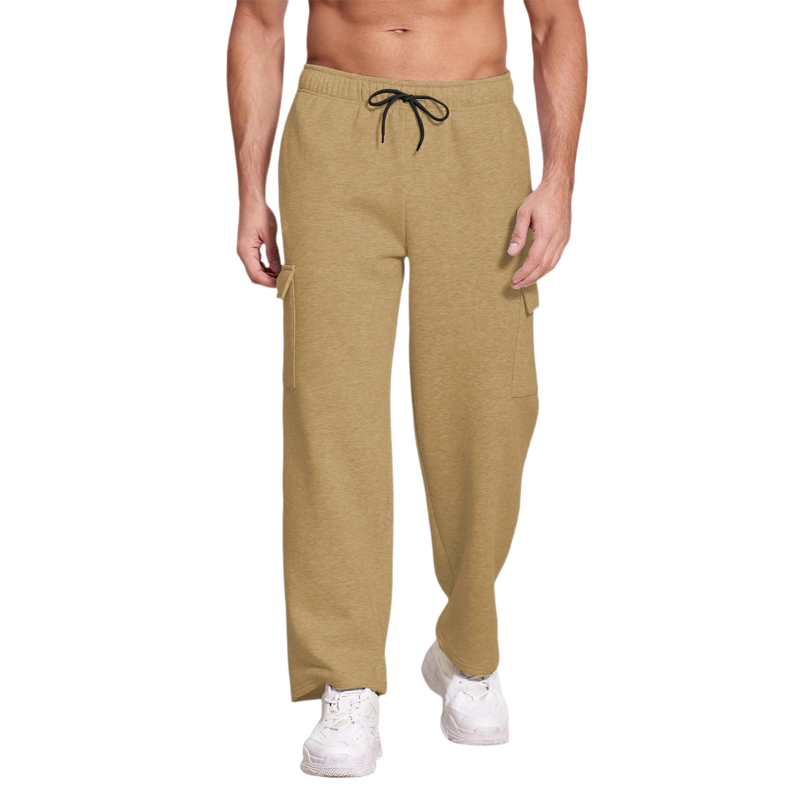Big and Tall Sweatpants for Men - Men's Heavyweight Fleece Cargo ...