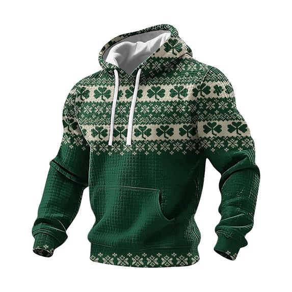 Big & Tall Sweatshirts for Men St Patricks Day Printed Casual Long ...