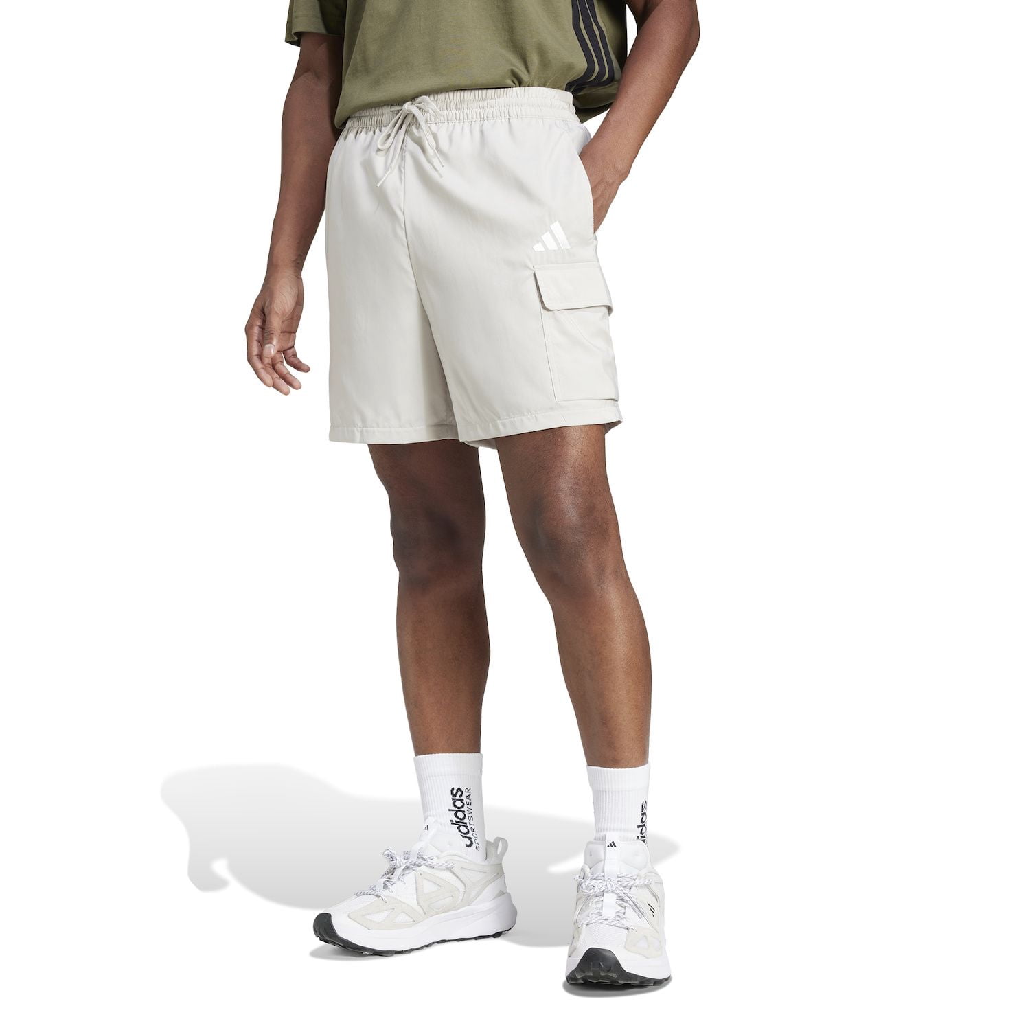 Big & Tall adidas Essentials Small Logo Sportswear Cargo Shorts Color ...