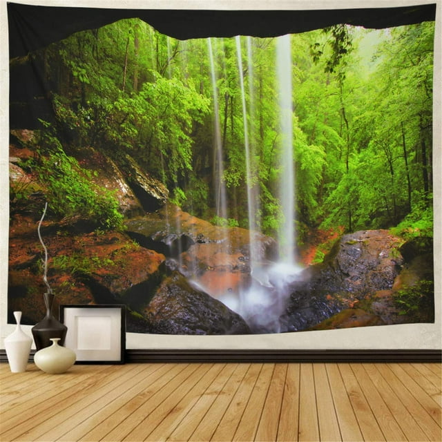 Big Tapestry Beautiful Natural Forest Large Wall Hanging Hippie Wall ...