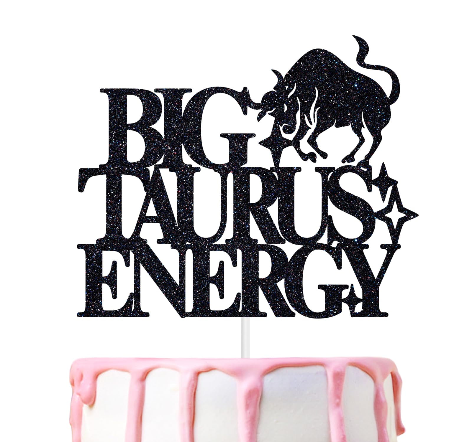 Big Taurus EnergyTRDN Cake Topper, Happy Birthday Taurus in April/May ...