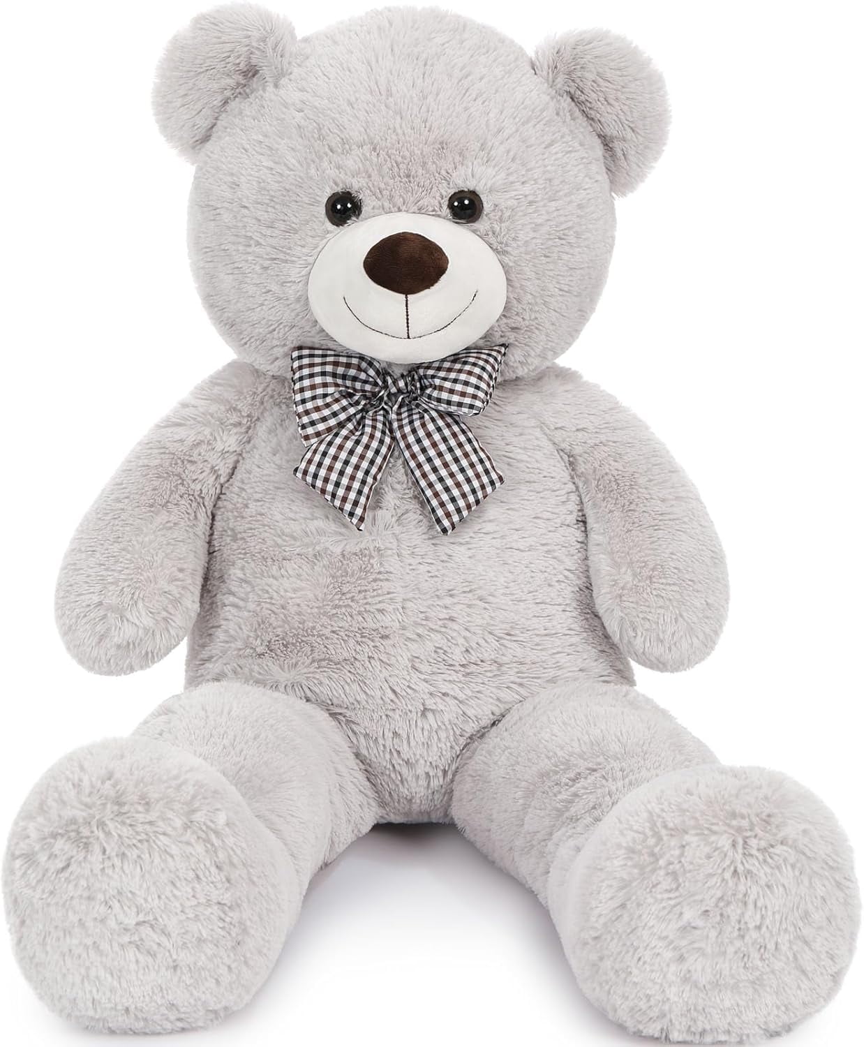 Big Teddy Bear 55 inches Giant Bear Stuffed Animals Large Plushies Life ...
