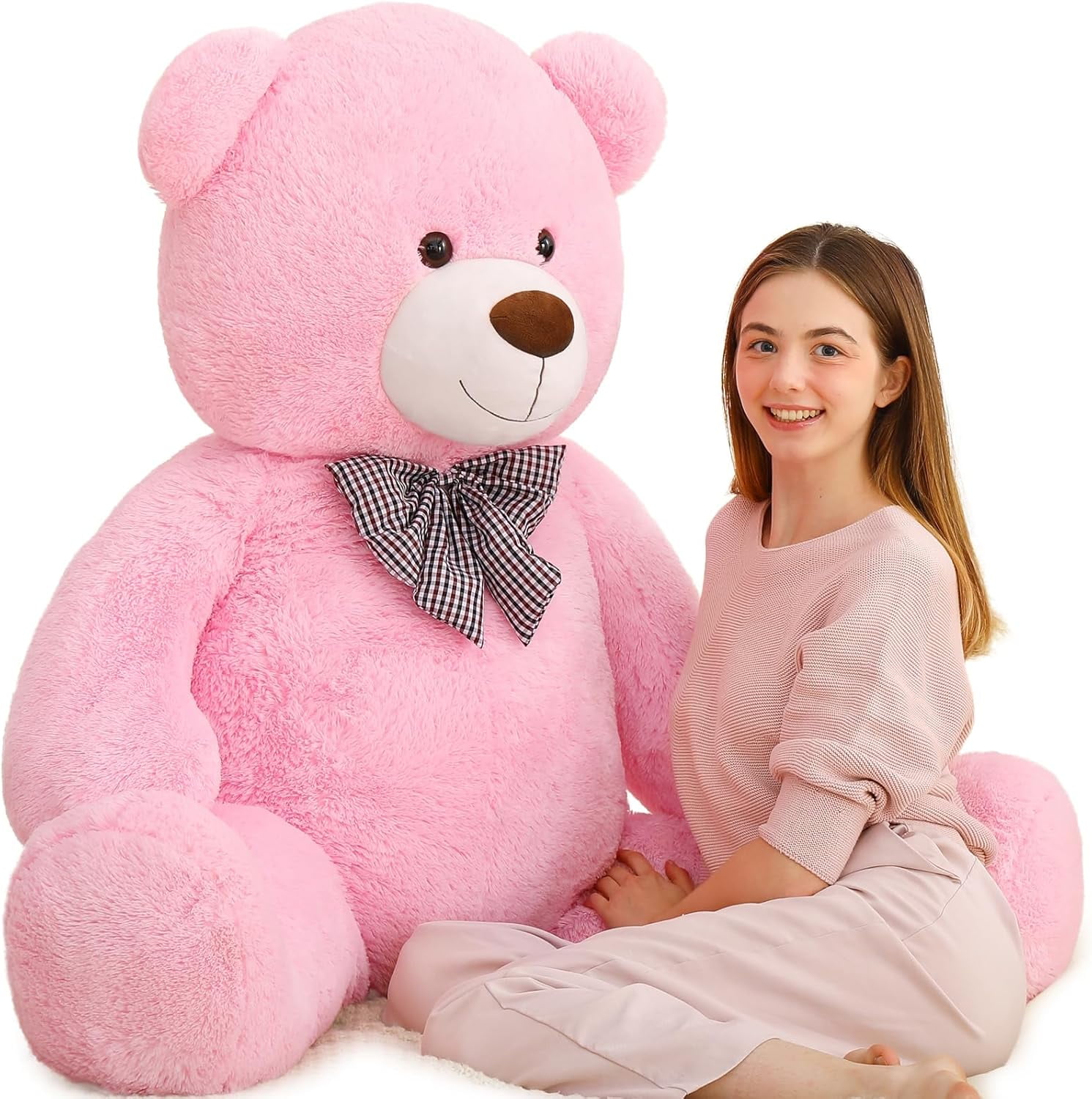 Big Teddy Bear 55 inches Giant Bear Stuffed Animals Large Plushies Life ...