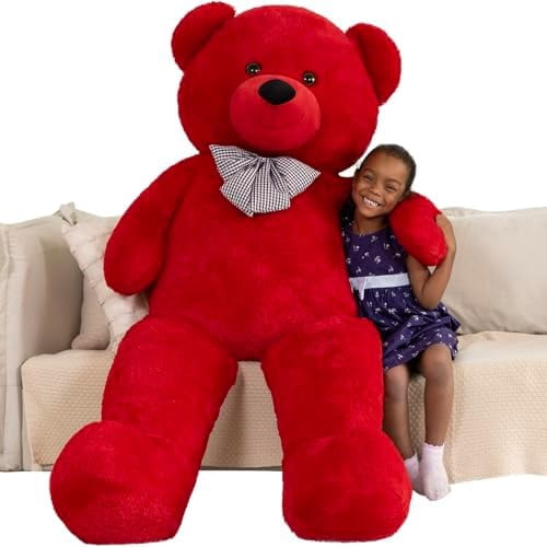 Big Teddy Bear 6 Feet,Life Size Big Bear Plush Stuffed Animal,Adorable ...