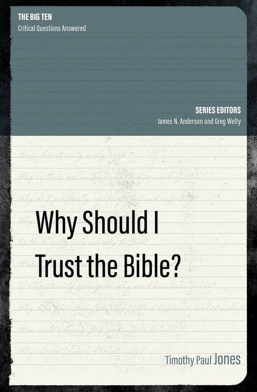 Big Ten Why Should I Trust the Bible?, (Paperback) - Walmart Business ...