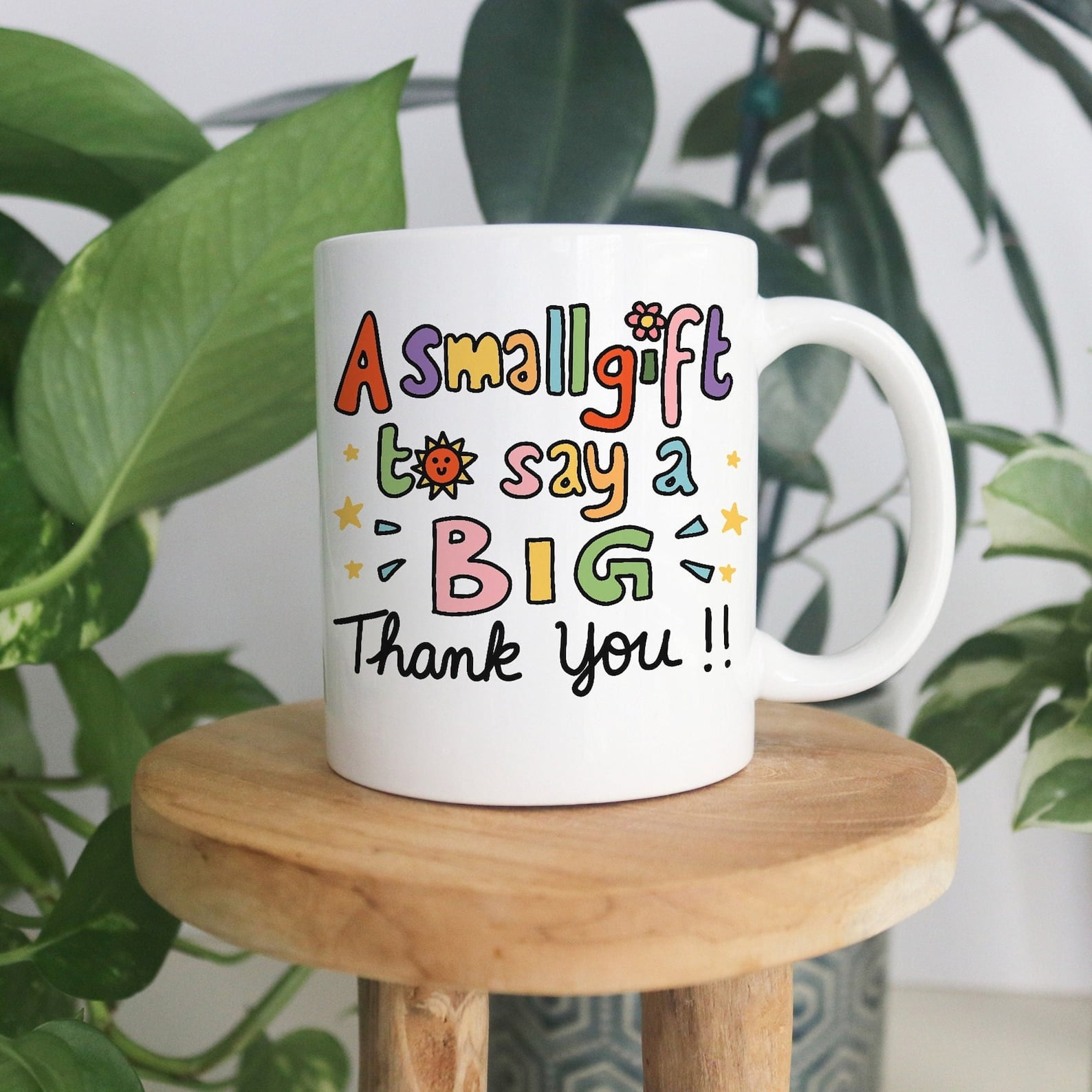 Big Thank you Mug, Small Gift To Say Thanks, Cute Appreciation Mug ...
