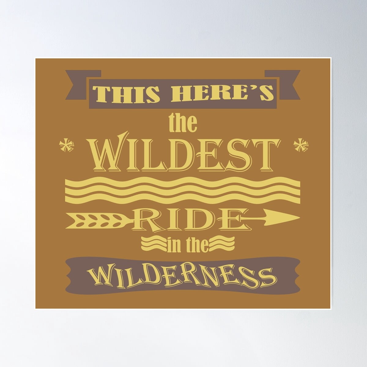 Big Thunder Wildest Wilderness Poster Wall Art, Modern Wall Decor For ...